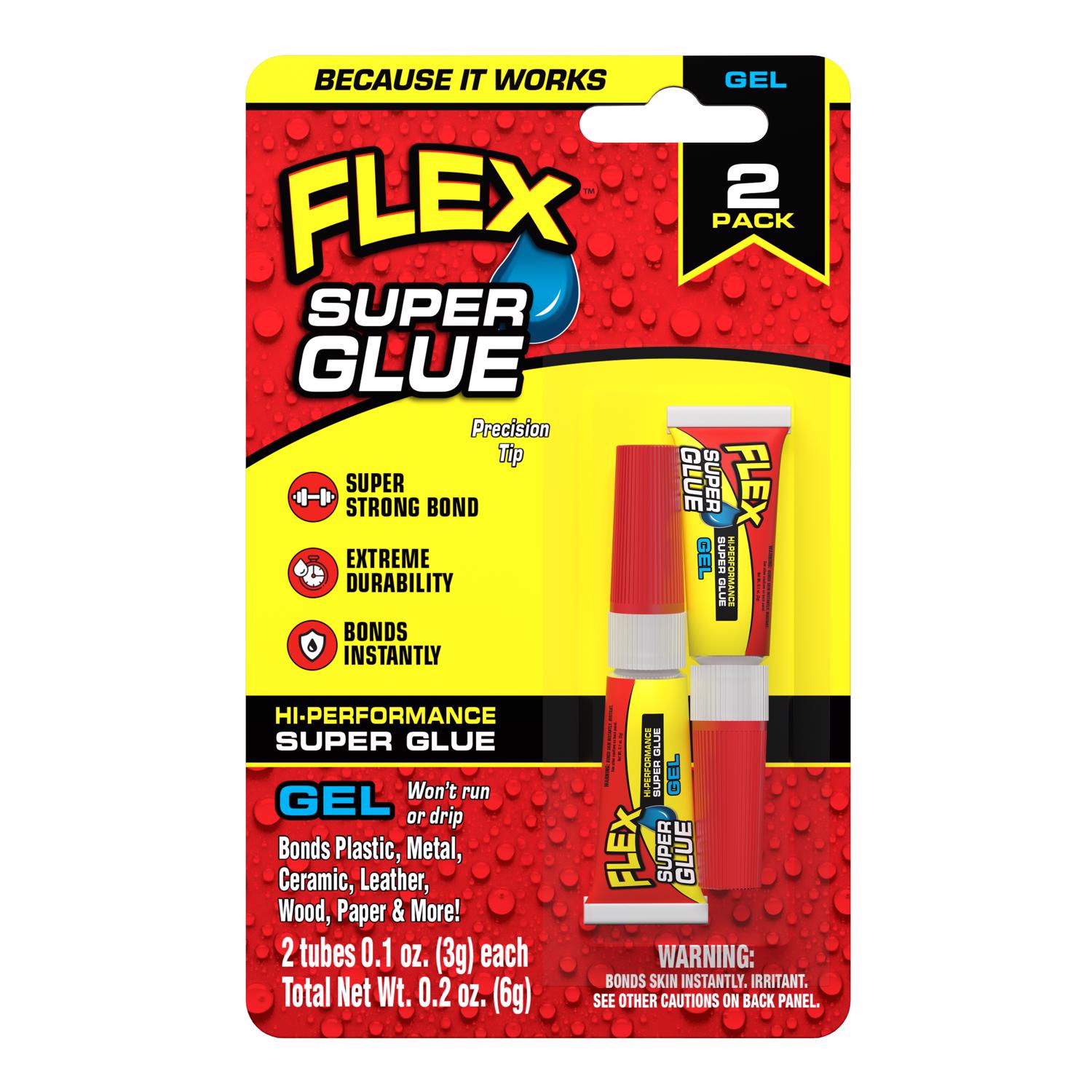 Flex Seal Family of Products Flex Super Glue Gel High Strength Clear S ...